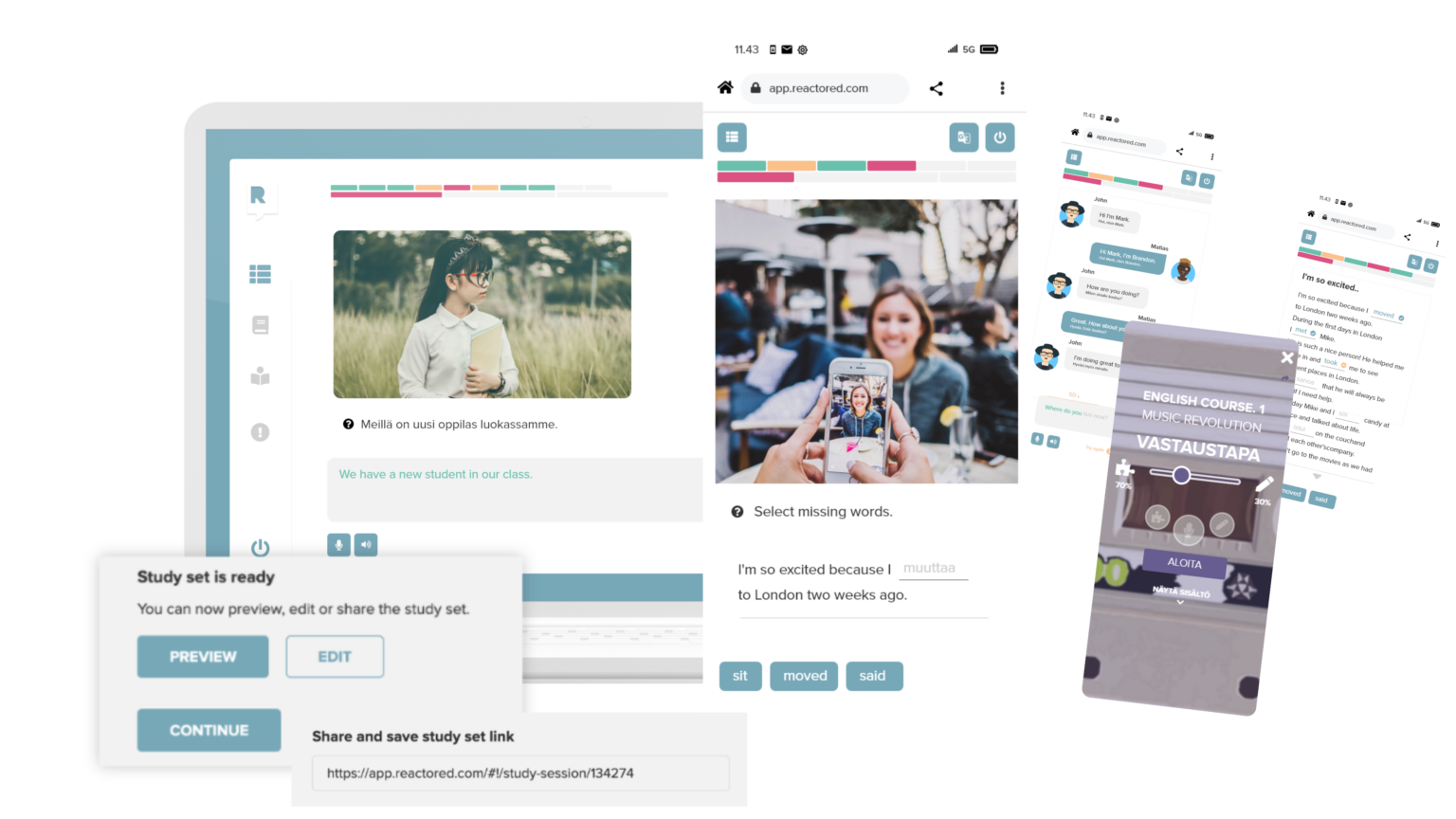 AI powered material creation tool for language teachers